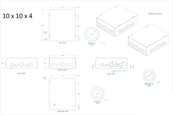 Electrical Junction Box 10x10x4 – Nova LED Electrical