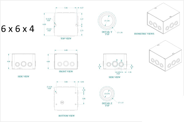 Electrical Junction Box 6x6x4 – Nova LED Electrical